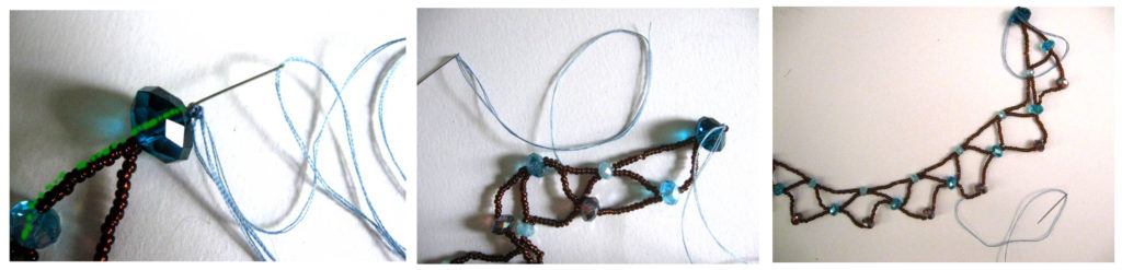 Beaded Lace Necklace Tutorial - Happy Family Art