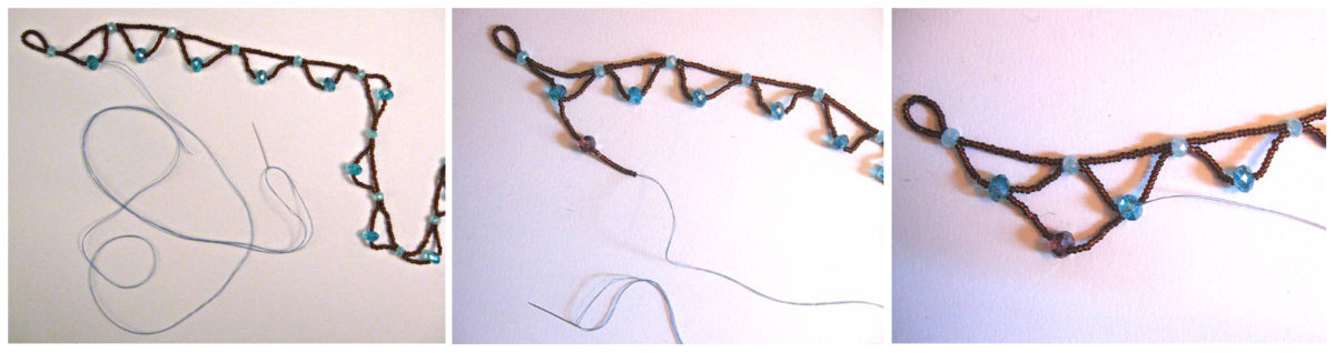 Beaded Lace Necklace Tutorial - Happy Family Art