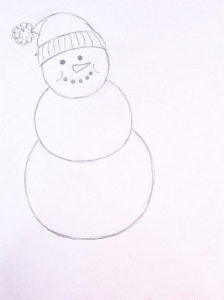 Snowman Acrylic Painting Tutorial