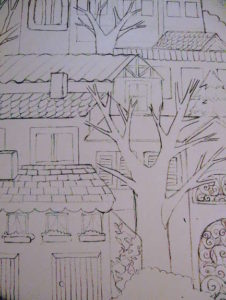 Watercolor Buildings Painting Tutorial - Happy Family Art