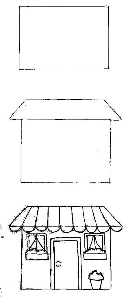 Watercolor Buildings Painting Tutorial - Happy Family Art