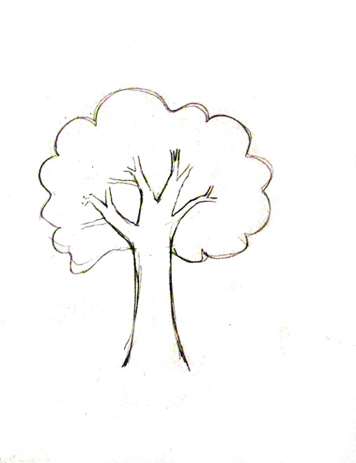How To Draw A Tree Happy Family Art