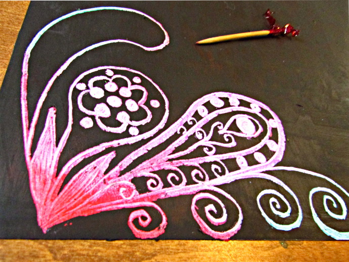 How To Make Scratch Paper Art Happy Family Art