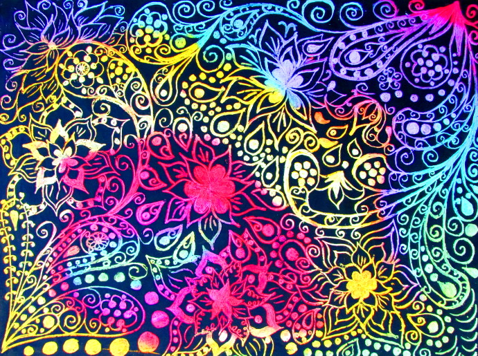 How To Make Scratch Paper Art Happy Family Art