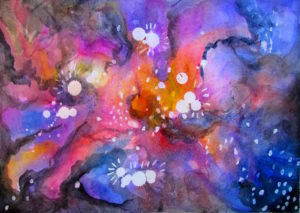 Fun Watercolor Galaxy and Space Paintings