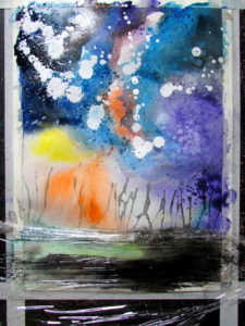 Fun Watercolor Galaxy and Space Paintings