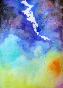 Fun Watercolor Galaxy and Space Paintings