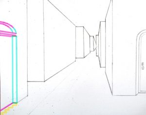 Single Point Perspective Drawing of a Street - Happy Family Art