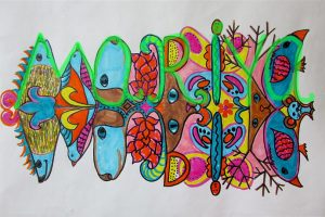 Fun Name Art - Happy Family Art