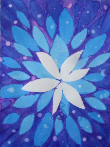 Negative Space Watercolor Paintings - Happy Family Art