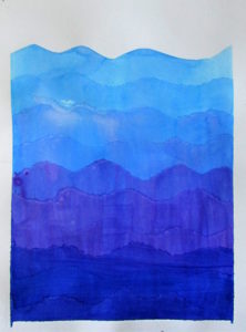 Negative Space Watercolor Paintings - Happy Family Art