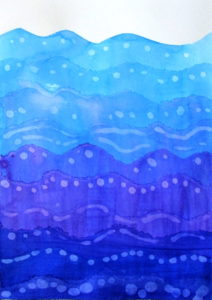 Negative Space Watercolor Paintings - Happy Family Art