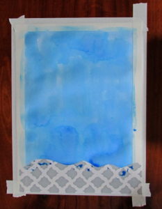 Negative Space Watercolor Paintings - Happy Family Art