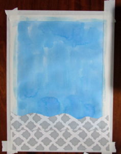 Negative Space Watercolor Paintings - Happy Family Art