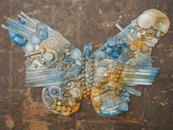 Recycled Sculptures - Happy Family Art